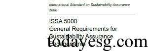 国际审计与鉴证准则理事会发布可持续鉴证国际标准ISSA 5000 - TodayESG