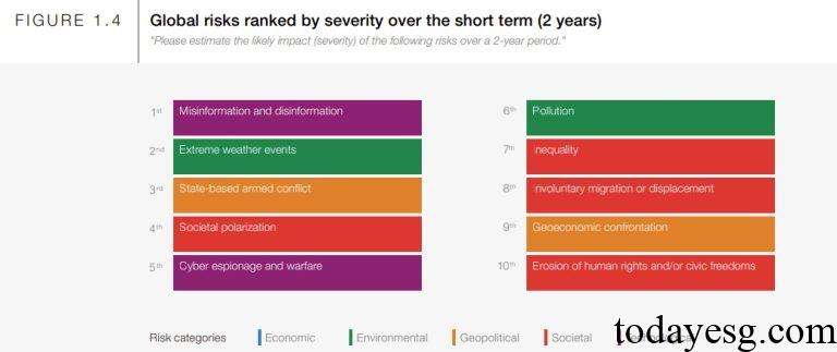 World Economic Forum Releases 2025 Global Risk Report - ESG Information ...